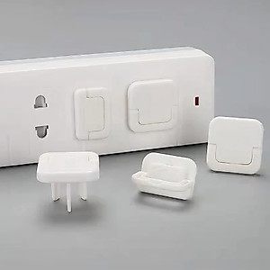 Outlet Covers (40 Pack), with Hidden Pull Handle, Baby Proofing Plug Covers, 3-Prong Child Safety Socket Covers, Electrical Outlet Protectors, Kid Proof Outlet Cap (3 Prongs, 40 Pcs)