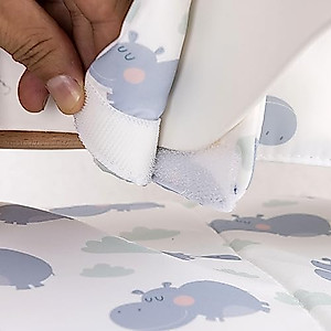 Dadouman Wipe Clean & Compatible Seat Cushion for Stokke Tripp Trapp Chair (Hippos)