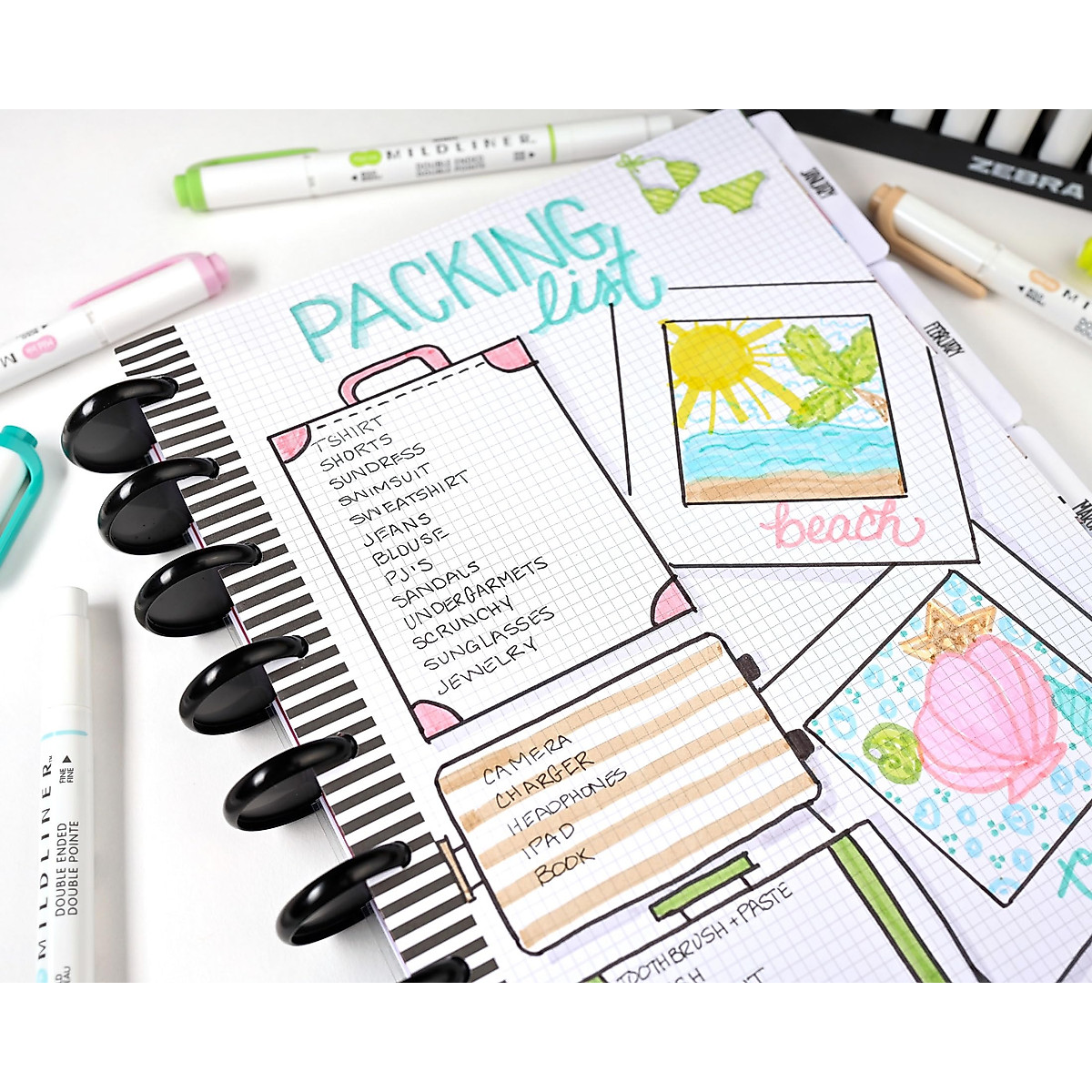 Zebra Pen 78101 Mildliner Double Ended Highlighter Set, Broad and Fine Point Tips, Assorted Fluorescent and Cool Ink Colors, 10-Pack