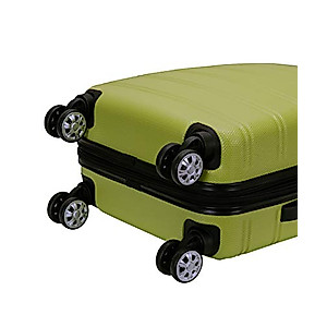 Rockland Melbourne Hardside Expandable Spinner Wheel Luggage, Lime, Carry-On 20-Inch