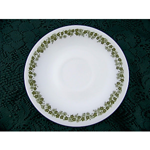Corelle saucer plate set of FOUR. Pattern: Crazy Daisy (AKA: Spring Blossom)
