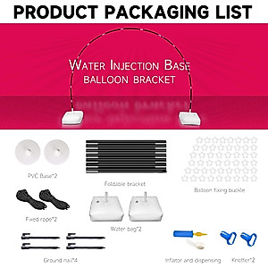 Round Backdrop Stand Circle Backdrop Stand Circle Balloon Arch Frame Kit for Circle Wedding Arch Flower Ring Stand Party Background Decoration…… (9x10FT)