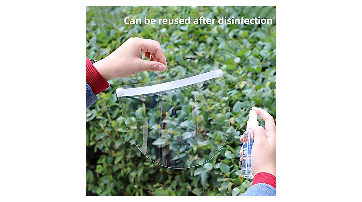 2 Pack All-Round Protection Cap with Clear Wide Visor Spitting ...