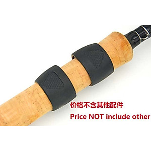 LureSport 18pcs Graphite Slip Rings Reel Seat Hoods for Ice Fishing Rod Building Component Repair Rod DIY Accessory