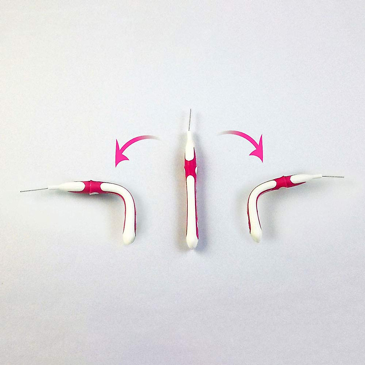 Wasser Vela 16pcs XL Size Orthodontic Interdental Brush, 4 Handle Colors, Clean Between Teeth and Braces, Flexible Handle and Durable Wire, Easy to Use and No Break (Started Pack)