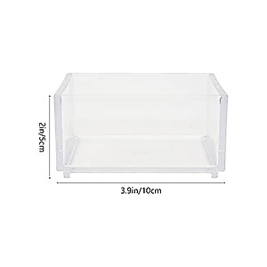balacoo 2pcs Acrylic Reptile Terrarium Reptile Aquarium Breeding Tank Transparent Reptile Feeding Box Bathing Pool for Frogs Hermit Crabs Lizards Tank