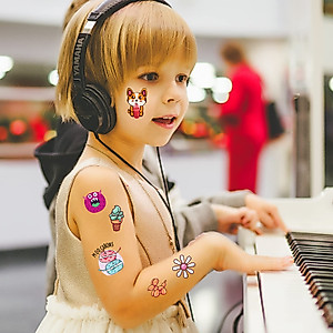 Aresvns Children's temporary tattoo 340+ Designs,20 sheets Cute fake tattoos for Girls and Boys, Waterproof, non-toxic and easy to remove