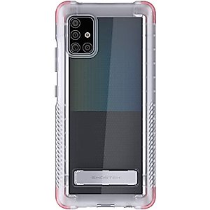 Ghostek Covert Galaxy A51 5G Clear Case with Stand Super Slim Fit Shockproof Design Scratch Resistant Back and Anti Slip Hand Grip Wireless Charging Compatible 2020 Galaxy A51 5G (6.5 Inch) - (Clear)