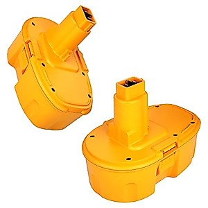 [Upgraded to 4.5Ah]2Pack DC9098 DC9096 Battery Compatible with Dewalt 18 volt Battery Replacement DC9099 DC970 Ni-Mh DW9095 DW9096 DW9098 DW9099 DE9039 DE9095 DE9096 DE9098 for dewalt 18v xrp battery