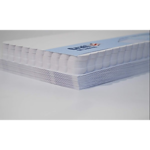 Craft UK 839 8 x 8 inch Scalloped Card and Envelope pack of 25 - White