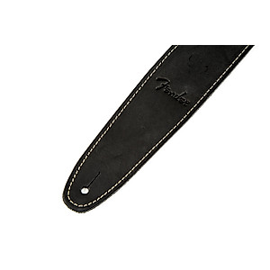 Fender Ball Glove Leather Guitar Strap, 2.5in, Black