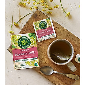 Traditional Medicinals Mother's Milk, Women's Tea, Organic, 16 CT (Pack - 3)