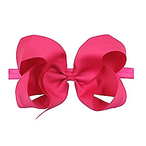 JOYOYO Baby Headbands 30 PCS Soft Head Bands Big 6" Hair Bows Nylon Headbands for Baby Girls Infants Toddlers Hair Accessories