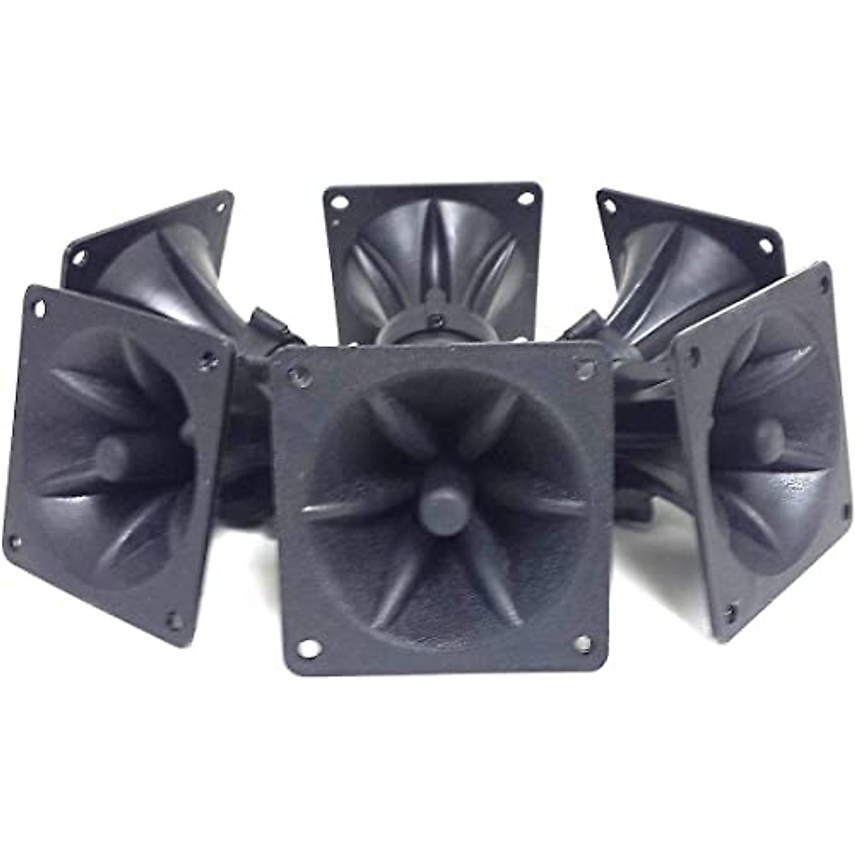 Nippon America 4 Pair of 3.25" x 3.25" Piezo Tweeter Element DJ Speaker Car Audio Square Single Super Horn NTX-1004PZ
