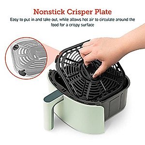 COSORI Air Fryer 4 Qt, 7 Cooking Functions Airfryer, 150+ Recipes on Free App, 97% less fat Freidora de Aire, Dishwasher-safe, Designed for 1-3 People, Lite 4.0-Quart Smart Air Fryer, Sage Green