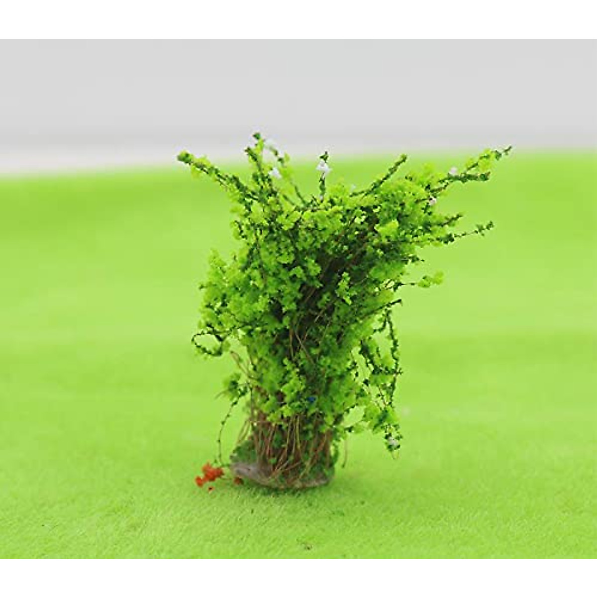 Warmtree 8 Pcs DIY Miniature Colorful Flower Cluster Miniature Shrubs Bushes Static Grass Tufts for Train Landscape Railroad Scenery Sand Military Layout Model Miniature Bases and Dioramas