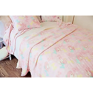 Cute Anime Melody Blanket Plush Throw Blanket Soft Bed Blankets Coral Fleece Blanket,150x200cm