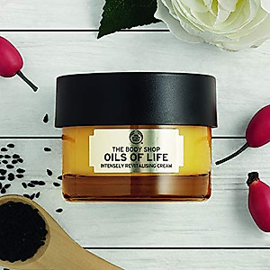 The Body Shop Oils of Life Intensely Revitalizing Cream - Lightweight, Nourishing Cream - Revitalizes Skin - 1.7 Fl Oz