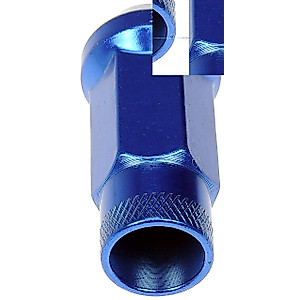 Dorman 713-385D Blue Open End Knurled Wheel Nuts Compatible with Select Models, 20 Pack
