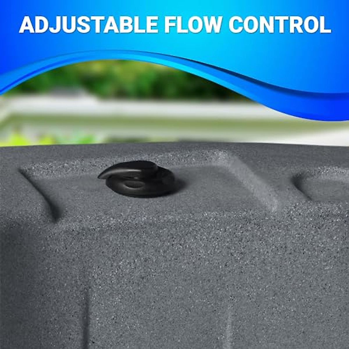 AquaLife Outback™ 5-6 Person 20-Jet Non-Lounger Hot Tub with LED Lighting and Insulated Cover