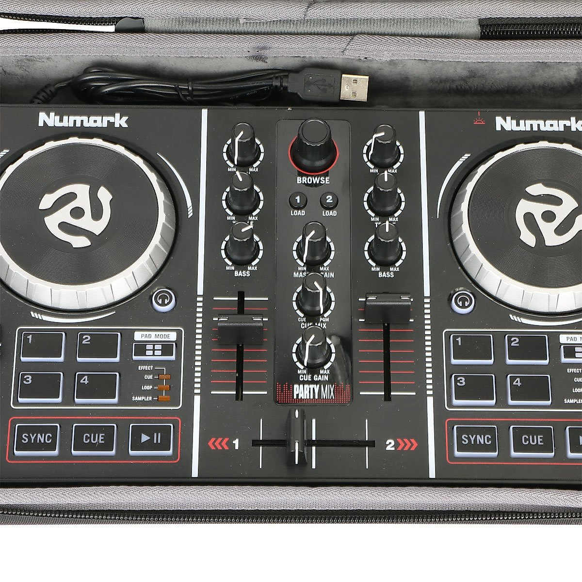 co2CREA Hard Case replacement for Numark Party Mix II DJ Controller