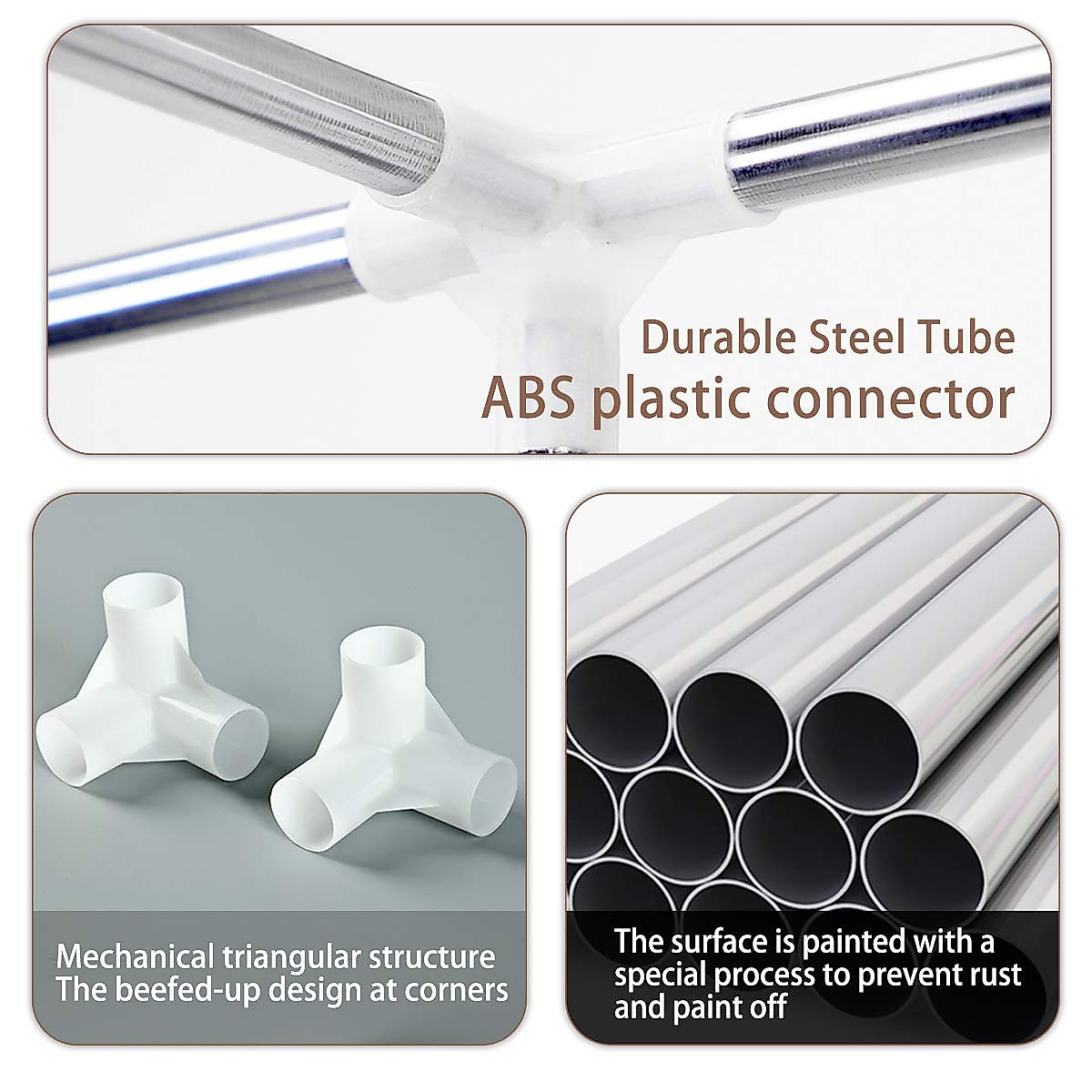 FUNFLOWERS Portable Wardrobe Storage Closet, Clothes Organizer with Non-Woven Fabric, Storage Shelves + Hanging Sections + Side Pockets, Durable & Easy to Assemble, 42" L x 18" W x 67" H, Black