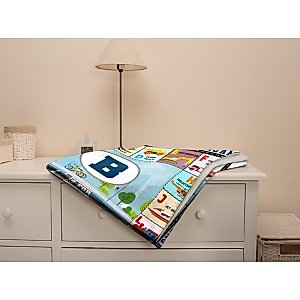 Custom Alphabet Name Vehicle Blanket Personalized Name Blankets for Baby Soft Lightweight Flannel Throw Blanket for Couch Bed Travel Practical Heartfelt Gifts XS 30x40in Pet/Toddler Gift