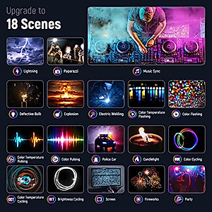 NEEWER RGB Video Light, SL90 12W 4300mAh Battery 360° Full Color 18 Light Scenes, 2500~10000K CRI97+ On Camera Light Panel Aluminum Alloy Body, App & 2.4G Control for YouTube/TikTok/Vlog/Photography