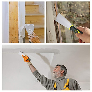 Pack of 4 Putty Knife Set, 2,3,4,5 inch Wide Spackle Putty Knives Metal Scrapers Putty Scrapers for Drywall, Putty, Decals, Wallpaper, Baking, Patching and Painting