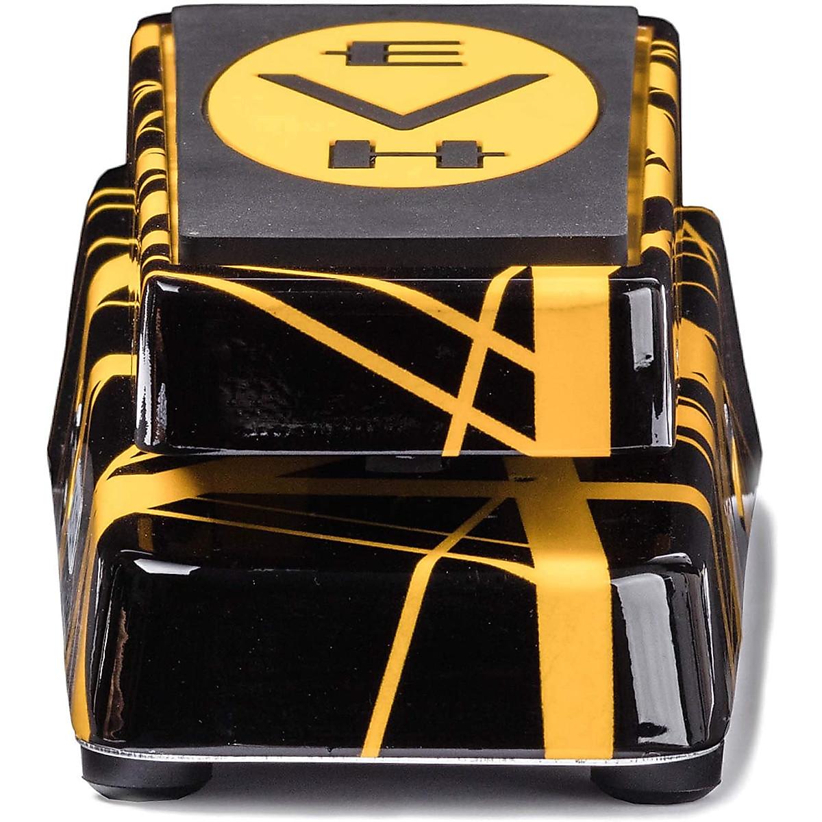 Briskdrop Dunlop EVH95 Signature Wah Pedal Bundle with 2 Instrument Cables, 2 Patch Cables and Dunlop Pick Pack, Yellow,Blue, EVH95-2x2