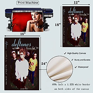 Glodse Band Poster Deftones Poster Art Wall Canvas Pictures for Modern Room Decor Prints Unframed 12" x 18"