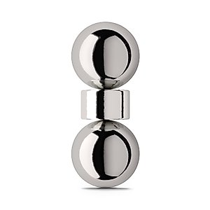 M&P Fake Belly Button Piercing - Magnetic Navel Ring - Without Piercing - Non Pierced - Clip on - Surgical Steel (Gravity)