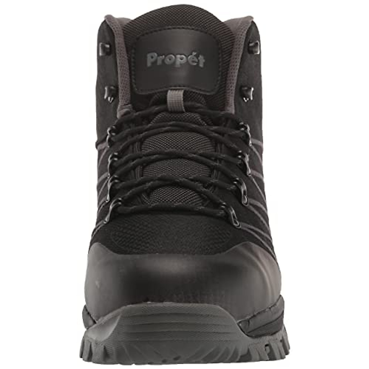 Propét Men's Traverse Waterproof Hiking Boots, Black/Grey, 11 Wide US