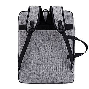 8K Waterproof Artist Portfolio Case Art Portfolio Carry Case Bag Drawing Painting Sketching Boards Bag Adjustable Artist Shoulder Bag with Zipper and Handles Art Supplies Storage Bag