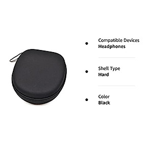Case Star Black Color Hard Shell Large Carrying Headphones Case/Headset Travel Bag for Sony MDR-ZX100 ZX110 ZX300 ZX310 ZX600 MDR-10RBT