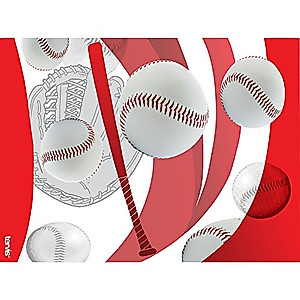 Tervis Baseballs Red & Mitt Background Made in USA Double Walled Insulated Tumbler Travel Cup Keeps Drinks Cold & Hot, 24oz, Classic