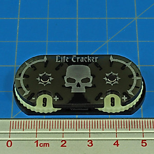 LITKO Life Counter Wheel | Point Tracker Dial | 0-99 | Compatible with Magic: The Gathering | Swamp (Black)