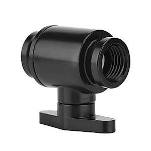 Mini Water Cooling Valve G1/4" Thread Internal Dentition PC Water Radiator Water Ball Valve for Computer Water Cooling System (Black Handle)