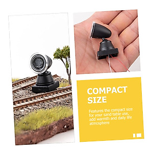 DOITOOL 15 Pcs Model Signal Light Miniature Spotlight Model Sand Table Model Material Sand Table for Kids Children Toys Micro Landscape Decor Miniature Furniture Simulation