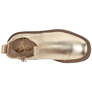 Sam Edelman Girls Laguna Mini Chelsea Boot, Gold Leaf, 2 Big Kid