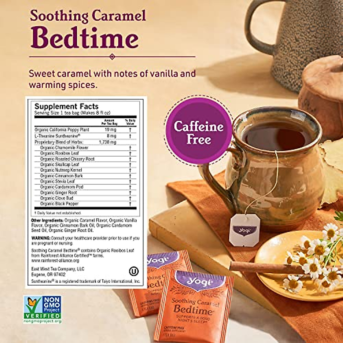 Yogi Tea Stress Relief & Herbal Tea Variety Pack - 16 Tea Bags per Pack (6 Packs) - Organic Herbal Tea Sampler - Includes Bedtime Tea, Kava Stress Relief Tea, Soothing Caramel Bedtime Tea & More