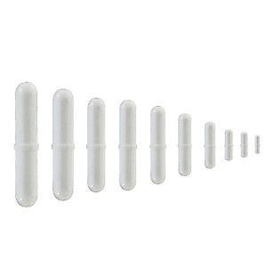 10pcs PTFE Magnetic Stirrer Mixer Stir Bar Spinbar Stirring for Lab Use White Color