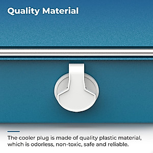 1.5" Shaft Length Cooler Drain Plug Assembly Replacement for Coleman Xtreme Coolers 50 qt, 58 qt, 82 qt Part Number:5010005241,Rubbermaid Cooler Accessories,Cooler Parts Fits Most Coolers