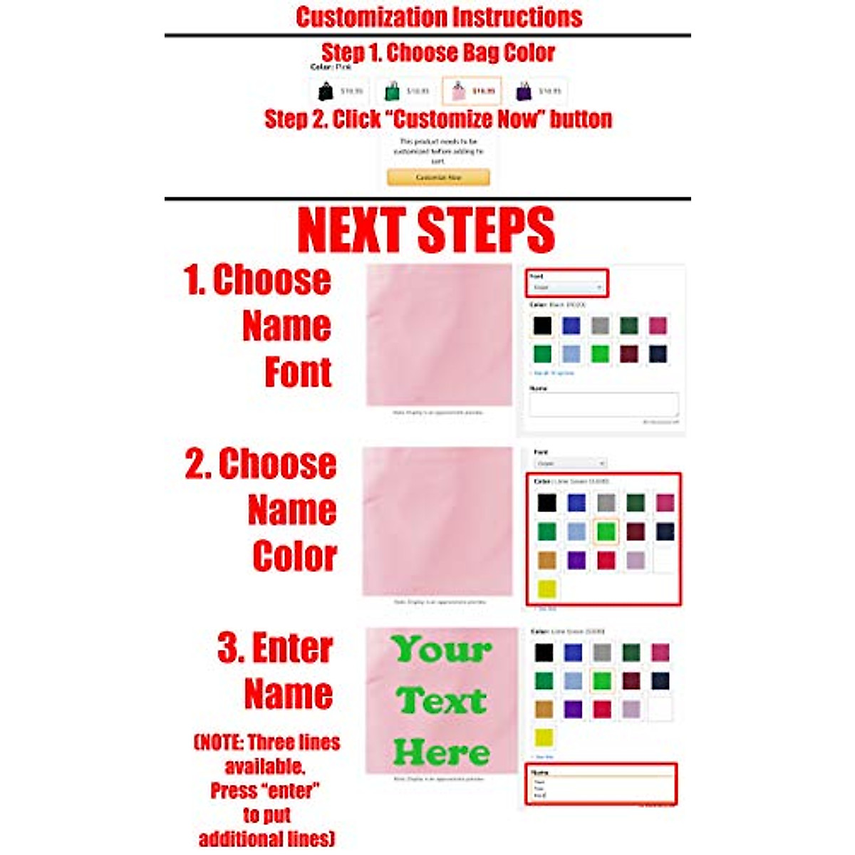 all about me company Personalized Monogrammed Shoulder Bag with Custom Text Essential Canvas Tote Bag with Customizable Embroidered Monogram (Stone)