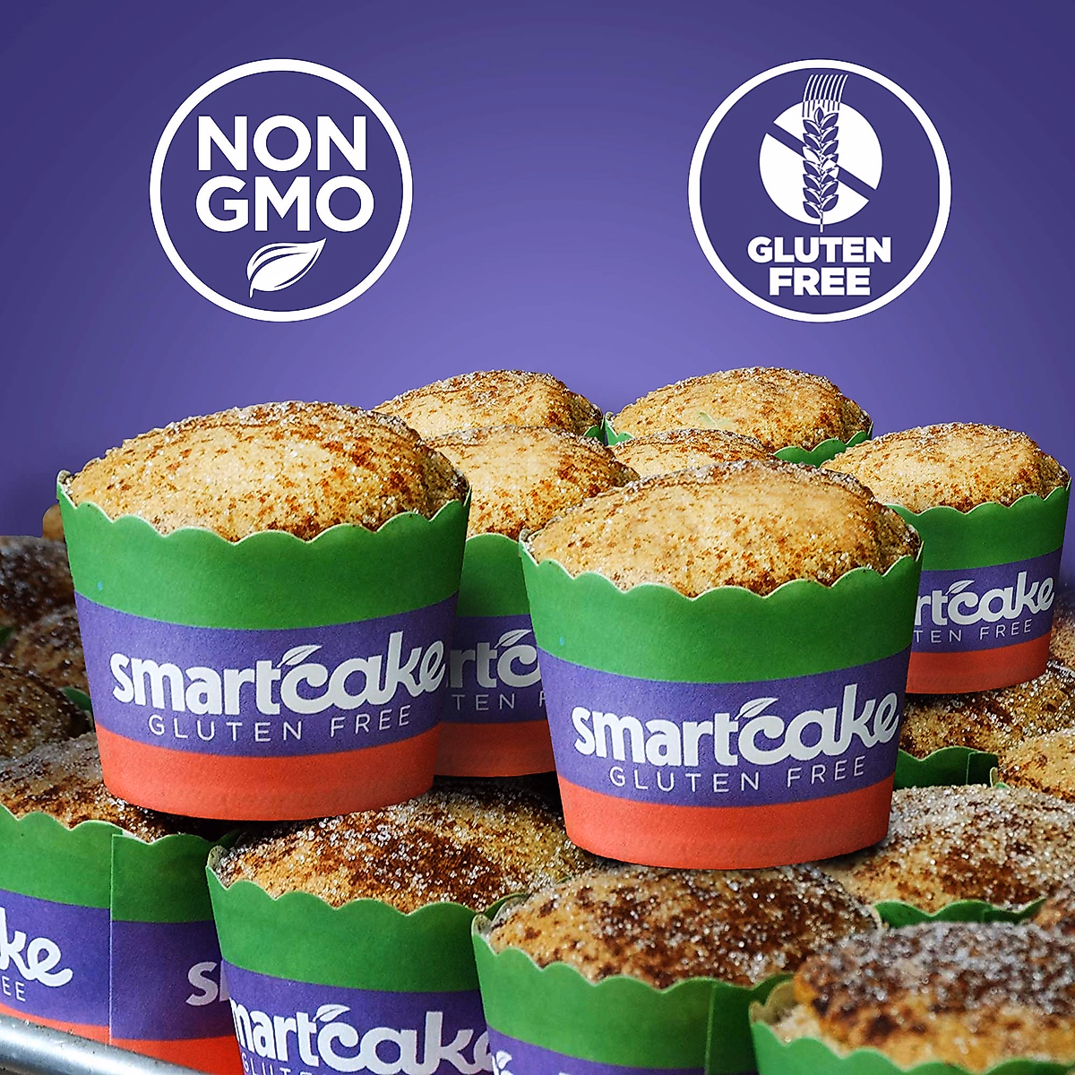 Smart Baking Company Smartcake, Sugar Free, Gluten Free, Low Carb, Keto Dessert(Vanilla Latte, 8 CT)