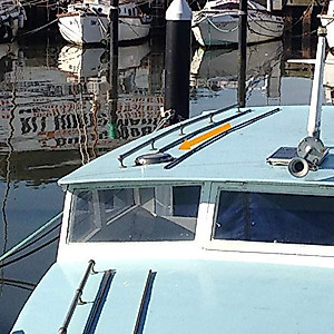 Amtrak Solar 12" Powerful Attic Exhaust Fan Quietly Cools Your House Ventilates Your House, Garage, Greenhouse or RV and Protects Against Moisture Build-up (12" Fan 11" Blades. Fan Only)