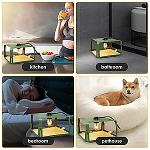 Flea Trap Indoor 2Pcs,Flea Strap Flea Killer Trap Pad Bed Bug Trap with 2 Glue Discs Odorless flea Light Bulb for Inside Your Home Like Fleas,Flies,Mosquitoes,Gnats,Moths