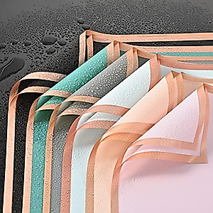 20 Sheet 10 Colors Gold Edge Flower Wrapping Paper, Florist Bouquet DIY Crafts Fresh Flower Bouquet Wrap Gift Box Packaging Material Florist Supplies,Waterproof Floral Wrapping,22.8*22.8 Inches