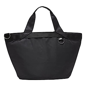 Nike Sportswear Futura Luxe Women's Tote Purse Bag (10L) (Black/Light Smoke Grey)