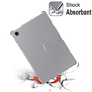 Zeking Samsung Galaxy Tab A7 Case 10.4 Inch (SM-T500 / T505 / T507) Case, Crystal Clear TPU Rubber Soft Skin Silicone Protective Case for 10.4 Inch Samsung Tab A7 Tablet (2020)/Tab A7 (2022)